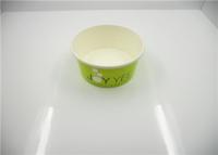 China Compostable 220ML 6oz Disposable Paper Bowls Green For Ice Cream for sale