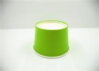 China Plain Green Custom Printed Small 3oz Disposable Paper Bowls For Soup for sale
