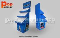 China Advertising Three Tiered Cardboard Floor Display Stands , Pets Bowls Corrugated Display for sale