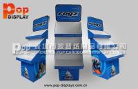China Advertising Three Tiered Cardboard Floor Display Stands , Pets Bowls Corrugated Display for sale