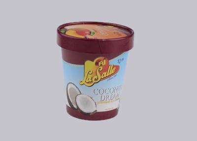 China Heavy Duty Custom Printed Biodegradable Paper Cups Container With PP Lids for sale
