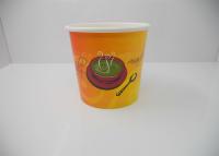 China 8oz / 12oz / 16oz Single Wall Disposable Soup Cups Container With Plastic Lids for sale