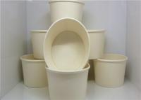 China Recycled Double PE Coated 16oz Squat Plain White Paper Cups Paper Food Container for sale