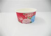 China 8oz / 16oz Compostable Paper Cups Take Away Container With Flexo Printing for sale