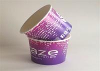 China 300g / 350g Double PE Coated 32oz Paper Soup Cups Yogurt Jar With Plastic Lid for sale