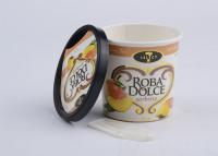 China 3oz - 32oz Individual Double Wall Paper Ice Cream Cups With Offset Printing for sale