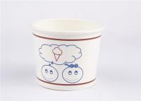 China Personalised White Big 32oz Paper Ice Cream Cups Double Wall Without Smell for sale