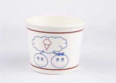 China Personalised White Big 32oz Paper Ice Cream Cups Double Wall Without Smell for sale
