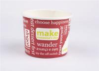 China Personalised White Big 32oz Paper Ice Cream Cups Double Wall Without Smell for sale
