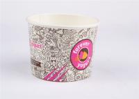 China Personalised White Big 32oz Paper Ice Cream Cups Double Wall Without Smell for sale
