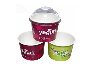 China Red / Green Recycled Insulated 16oz Paper Ice Cream Cups With 100% Virgin Pulp for sale
