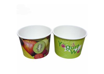 China PE Coated Single Wall Paper Ice Cream Sundae Cups 16oz Take Away Container for sale