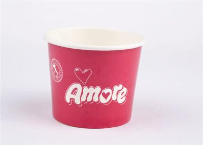 China 20oz / 24oz / 32oz Insulated Paper Cups Disposable Ice Cream Cups With Lids for sale