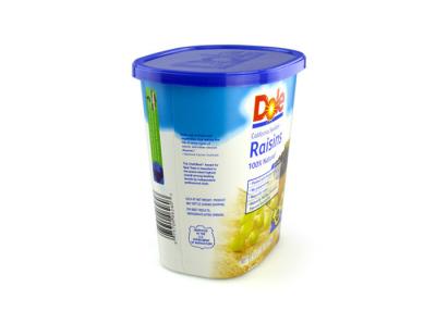 China Food Grade Ice Cream Cup Empty Oval Paper Tube Packing With PE Lid for sale