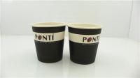 China Black And White Recycled Disposable Foam Cup , Personalized Disposable Coffee Cups for sale