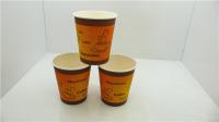 China Disposable Custom Printed Paper Coffee Cups , 8oz / 22oz Food Grade Single Wall Paper Cup for sale