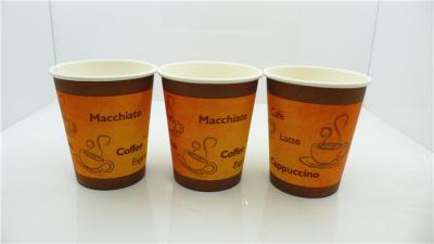 China Disposable Custom Printed Paper Coffee Cups , 8oz / 22oz Food Grade Single Wall Paper Cup for sale