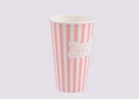 China Environmental Single Wall Big 16oz Personalized Paper Coffee Cups With Lids for sale
