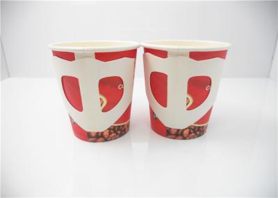 China Red Tea / Juice 8oz Compostable Pe Coated Paper Cup With Handle for sale