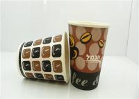 China Disposable Single Wall 8oz Hot Drink Paper Cups With Flexo / Offset Printing for sale