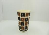 China Disposable Single Wall 8oz Hot Drink Paper Cups With Flexo / Offset Printing for sale