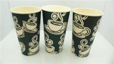 China Black Recycled 20oz Insulated Disposable Coffee Cups With Lids 90*62*147mm for sale