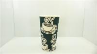 China Black Recycled 20oz Insulated Disposable Coffee Cups With Lids 90*62*147mm for sale