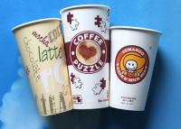 China PE Coated 90ml / 100ml Espresso Hot Drink Paper Cups Ripple Insulated Cups for sale