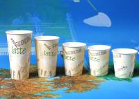China White 20oz / 22oz PE Coated Paper Cup Disposable Coffee Mugs SGS / FDA / LFGB for sale