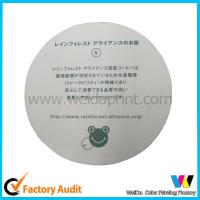 China Absorbent square recycled Personalized paper coasters for drinks beer / cup for sale