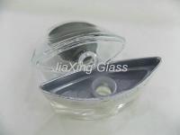 China Clear Small Glass Perfume Bottles , Empty Perfume Bottles Color Coating for sale