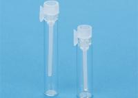 China Small Volume Clear Glass Perfume Bottles With Plastic Cap for sale