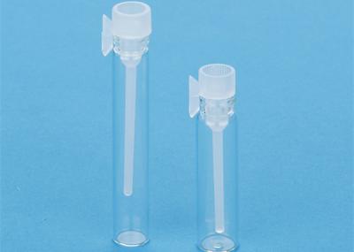 China Small Volume Clear Glass Perfume Bottles With Plastic Cap for sale