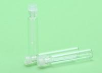 China Small Volume Clear Glass Perfume Bottles With Plastic Cap for sale