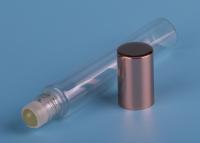 China Cylinder 15ml Roll On Transparent Perfume Glass Bottles For Eye Cream for sale