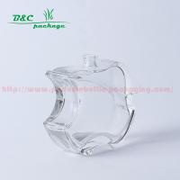 China 50ml Electro-Plated Transparent Perfume Glass Bottles Fea 15mm Apple Sahpe for sale