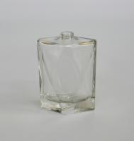 China Small Perfume Glass Bottles 75ML Electro-plated Transparent for sale