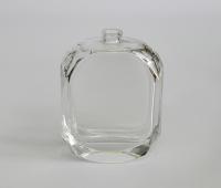 China 50ML Transparent Hot Stamping Glass Perfume Bottles Neck Size FEA 15 mm for sale