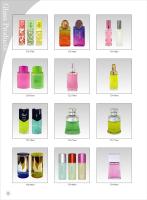 China Color Coating Perfume Glass Bottles 100ML With Glass / Crystal Cap for sale