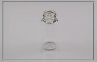 China personal care products Essential Oil Glass Bottles with anodized aluminum cap , 3.5ml clear tubular glass vial for sale