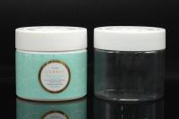 China 10oz / 16oz Clear Plastic Jars for Cosmetics , Cream Jars Cosmetic Packaging for sale