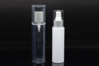 China Clear Blue 4 OZ PET Empty Cosmetic Bottles Small Lotion Containers 120ml for sale