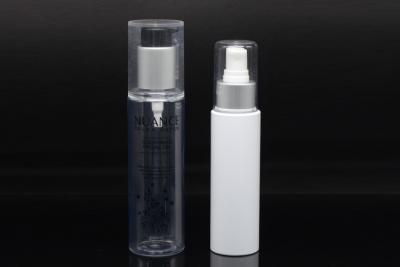 China Clear Blue 4 OZ PET Empty Cosmetic Bottles Small Lotion Containers 120ml for sale