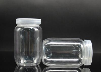 China Food grade Small Plastic Clear Cosmetic Jars With Screw On Lids , 240ml for sale