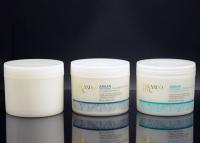 China White 10 oz Body Cream Jars Empty Cosmetic Bottles with double wall for sale