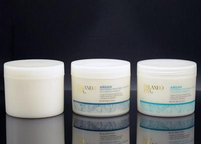 China White 10 oz Body Cream Jars Empty Cosmetic Bottles with double wall for sale
