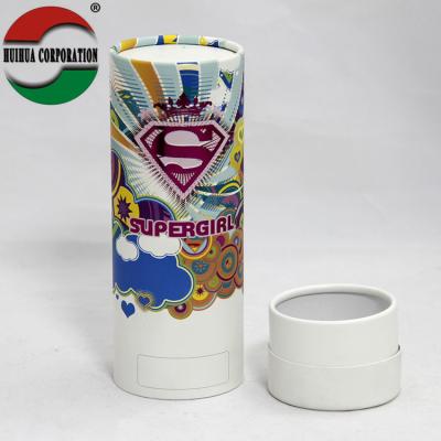 China Cosmetic Bottle Packaging Perfect Curling White Cardboard Paper Tubes SGS-FDA for sale