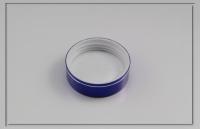 China purple Cosmetic Bottle Caps with anodizing , 40mm Aluminum Screw Caps for sale