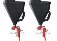 China Black Gravity Feed Air Hopper Gun 3 Nozzles sheetrock texture sprayer for sale