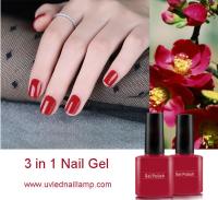 China 15ml LED Matte Nail Gel Soak Off  With Glass Bottle / 1 Year Warranty for sale